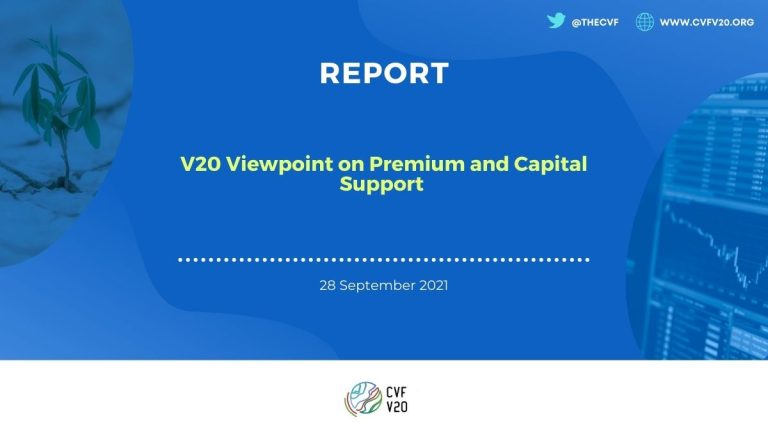 V20 Viewpoint on Premium and Capital Support - CVFV20.Org